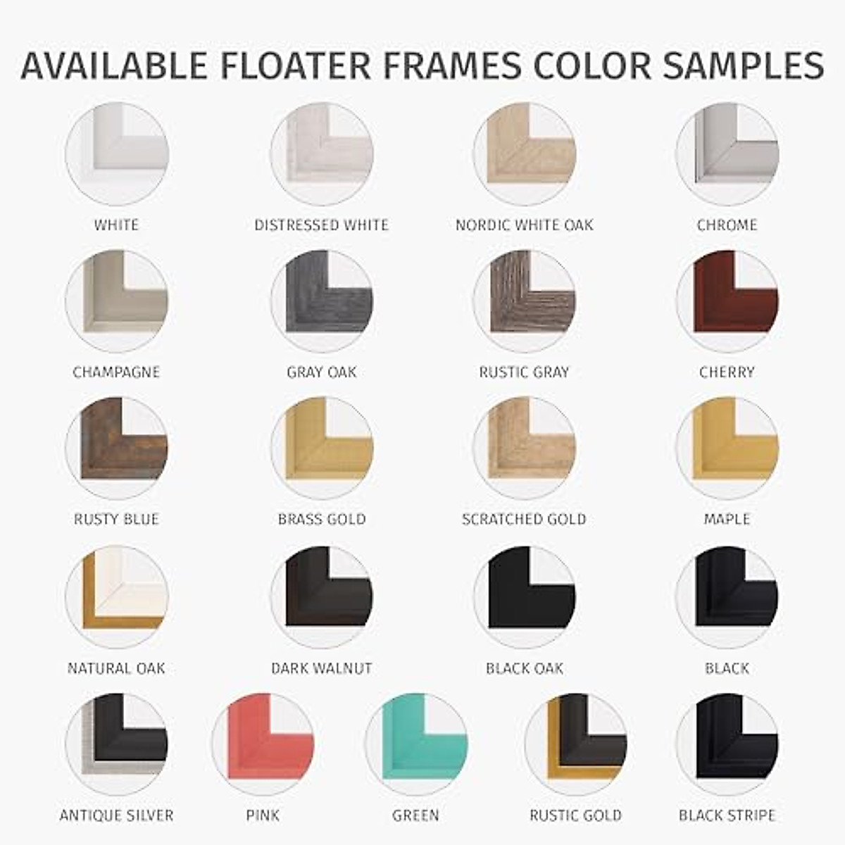 PIXY CANVAS Floater Frame 24x36 for 1-1/2 (1.5) inch Deep Canvas Paintings/Canvas Prints/Wood Canvas Panels/Wall Art/Wall Decor/Home Decor/Artwork (White, 24 x 36 inch, Portrait)