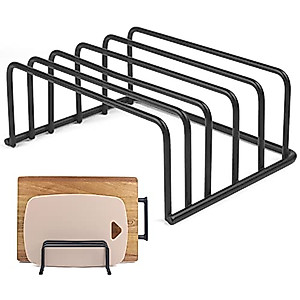 Cutting board organizers (1.0 and 0.6 inch wide slots), cutting board holders, cutting board racks, cutting board storage, biscuit sheets, bakeware organizers for cabinets