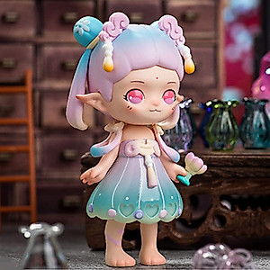 Aven Rabbit ROOYIE Treasures Series Blind Box Toy Mystery Box Cute Collectible Figures Action Kawaii Model Girl Birthday Surprise Random Trendy Toys Room Desktop Decroration (1 Pack)