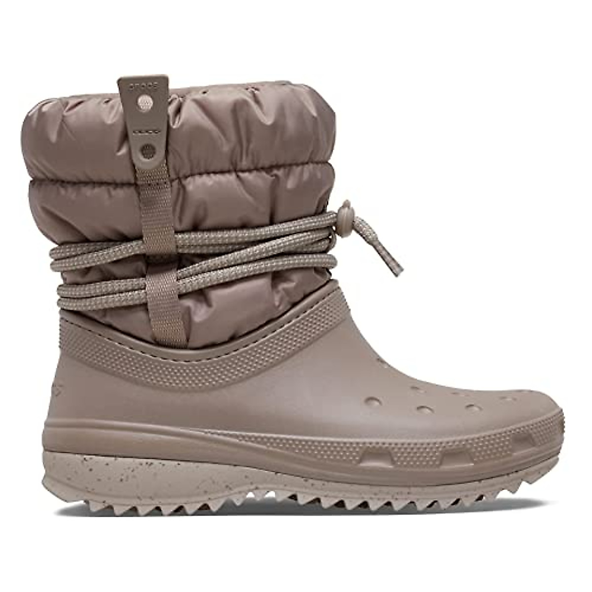 Crocs Women's Classic Neo Puff Luxe Winter Boots Snow, Mushroom, Numeric_10