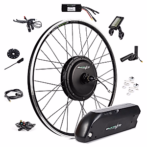 EBIKELING Waterproof Ebike Conversion Kit with Battery Direct Drive 700C Front or Rear Wheel Electric Bike Conversion Kit Ebike Battery & Charger Included 1500W 1200W Electric Bike for Adults