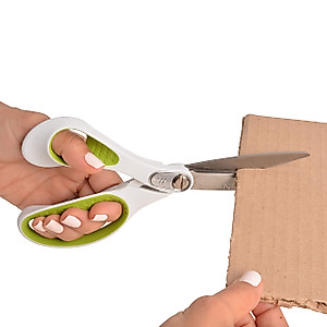 Westcott 8" Lefty Heavy Duty Carbo-Titanium Bonded Scissors, Bent (16446)