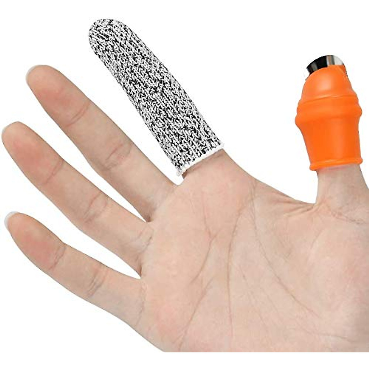 "N/A" 4 Pack Garden Silicone Thumb Knife Separator Finger Knife Harvesting Plant Knife Plant Gardening Gifts Trim Garden Vegetable Gardening Tools