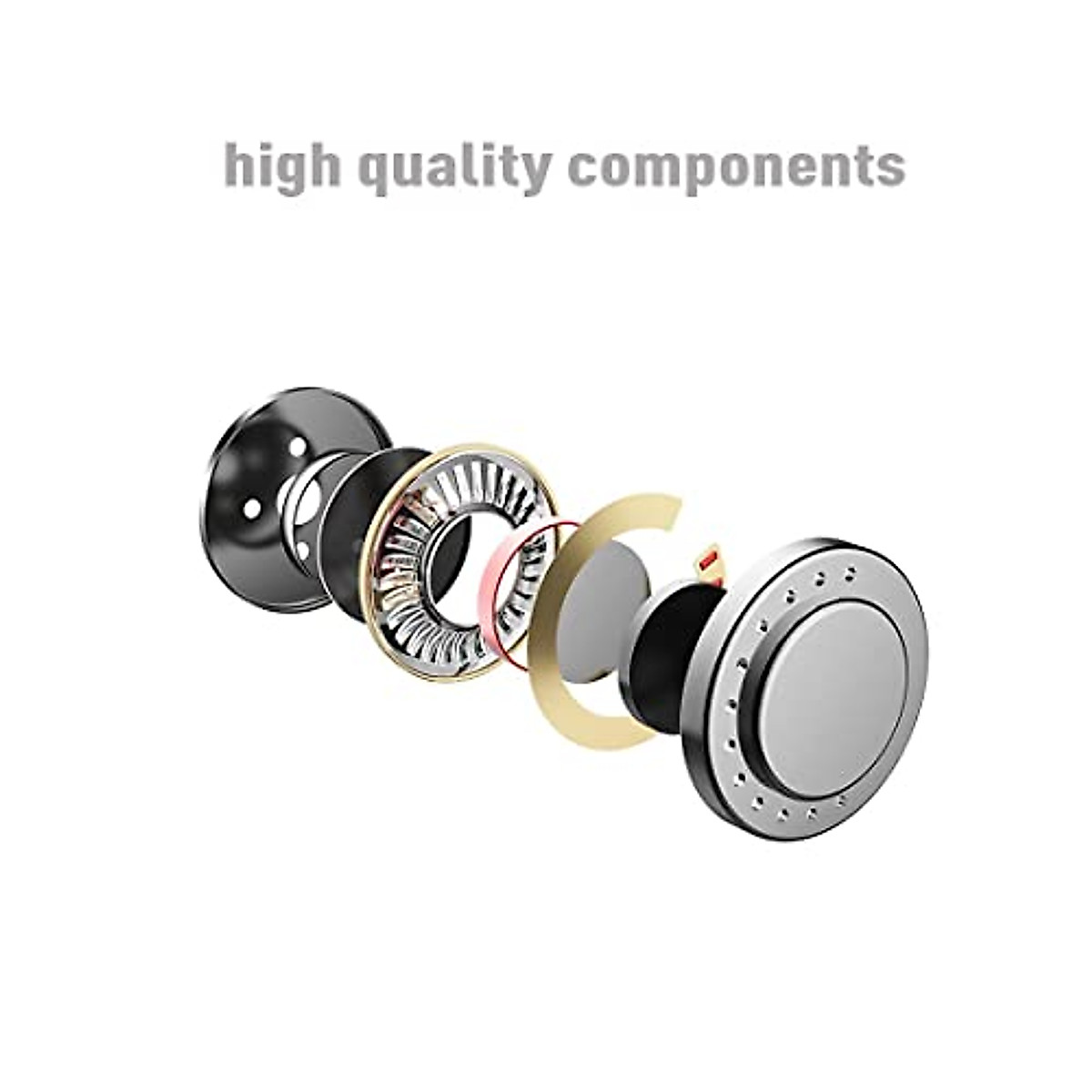 2Pack Earphones with Microphone Volume Control, Wired Earbuds Headphones Headsets Noise Isolating Deep Bass 3.5mm Compatible with iPhone/iPad/Samsung/Android Phone/Tablet/Laptops/Computers(White)