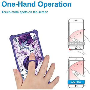 jioeuinly Case for Moto Thinkphone Case Compatible with Motorola Thinkphone Phone Case Cover [with Tempered Glass Screen Protector][Hard PC + Soft Silicone][Ring Support] [Luminous Effect] YGZ-ZSH