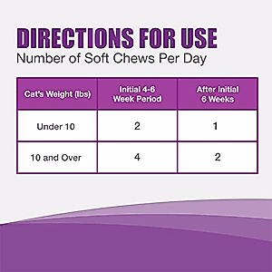 Nutramax Dasuquin Joint Health Supplement for Cats - With Glucosamine, Chondroitin, ASU, Boswellia Serrata Extract, Green Tea Extract, and Omega-3, 84 Soft Chews