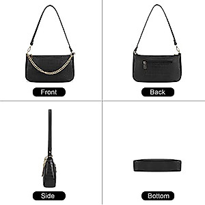Shoulder Bag for Women Retro Classic Tote HandBag Womens Crossbody Clutch Tiny Crossbody Clutch Purses with Croc Pattern