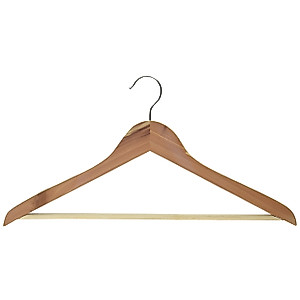Woodlore 84008 Basic Cedar Hangers with Bar, Set of 5