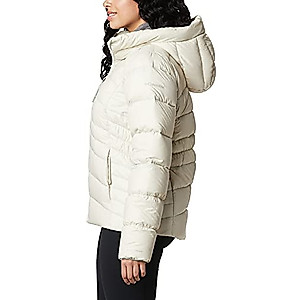 Columbia Women's Autumn Park Down Hooded Jacket, Chalk, Large