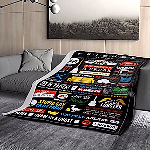 Friends Themed Fleece Blanket - Cozy Thermal Fleece Blanket Premium Flannel Fleece Throw Blanket Luxury Couch Throw Blanket for Bed Couch Car