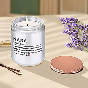 Nana Gifts- Unique Gift Idea for Grandma from Grandkids Grandchildren, Funny Birthday& Mother’s Day Gifts for Grandma, Lavender Candle