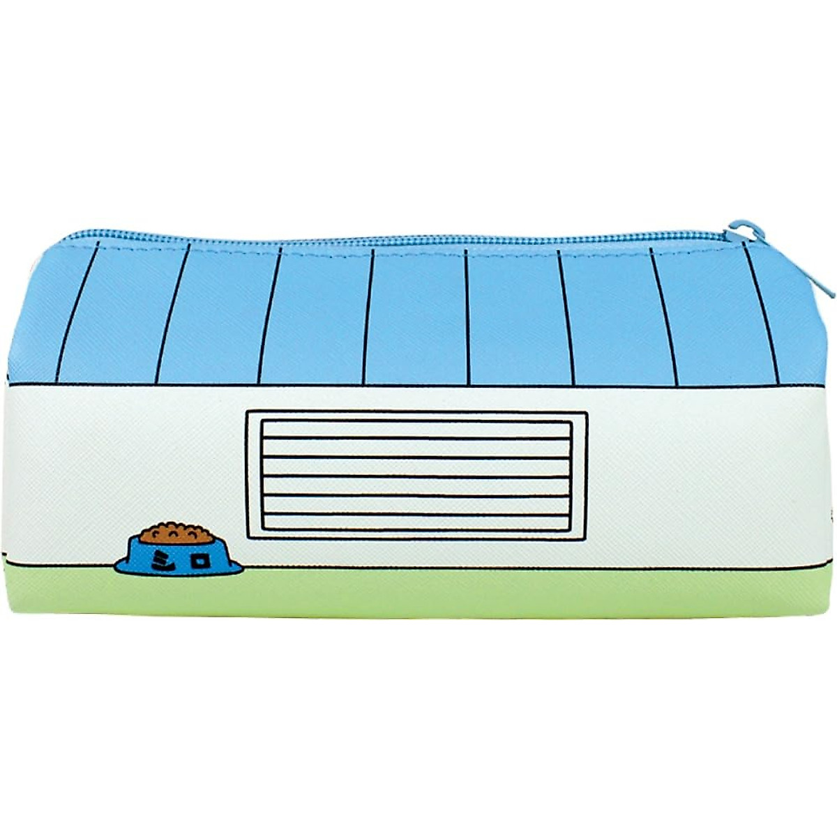 Tees Factory KS-5543193SK Crayon Shin-chan Shiro Shin-chan Pen Pouch, White, H 3.1 x W 7.5 x D 2.8 inches (8 x 19 x 7 cm)