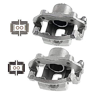 A-Premium Disc Brake Caliper Assembly with Bracket Compatible with Select Nissan Models - 720 Pickup 1983-1986, D21 Pickup 1986-1994, Multi 1986-1988, Pickup 1986-2004 - Rear Driver and Passenger