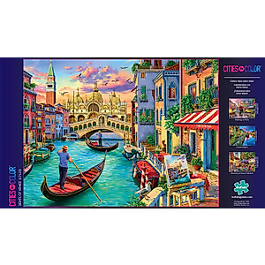 Buffalo Games - Sights of Venice - 750 Piece Jigsaw Puzzle, Blue