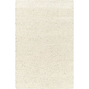 SURYA Coil Bleached Natural Jute Area Rug,4' x 6',Off-White