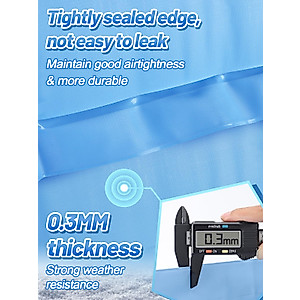 84" x 36" Patio Furniture Cover Airbag - No Leakage, with Rope to Fix, Reusable Weather Resistant Picnic Table Airbag Patio Table Cover Support for Outdoor Patio Furniture, Rectangular