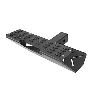 Hooke Road Universal Hitch Step Skid Plate Backbone Compatible with Jeep Wrangler Gladiator Tacoma Tundra Bronco F150 RAM 4runner Pickup Truck (Any Vehicle with 2in Hitch Receiver)