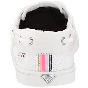 Roxy Women's Ahoy Slip On Boat Shoe Sneaker, White, 7