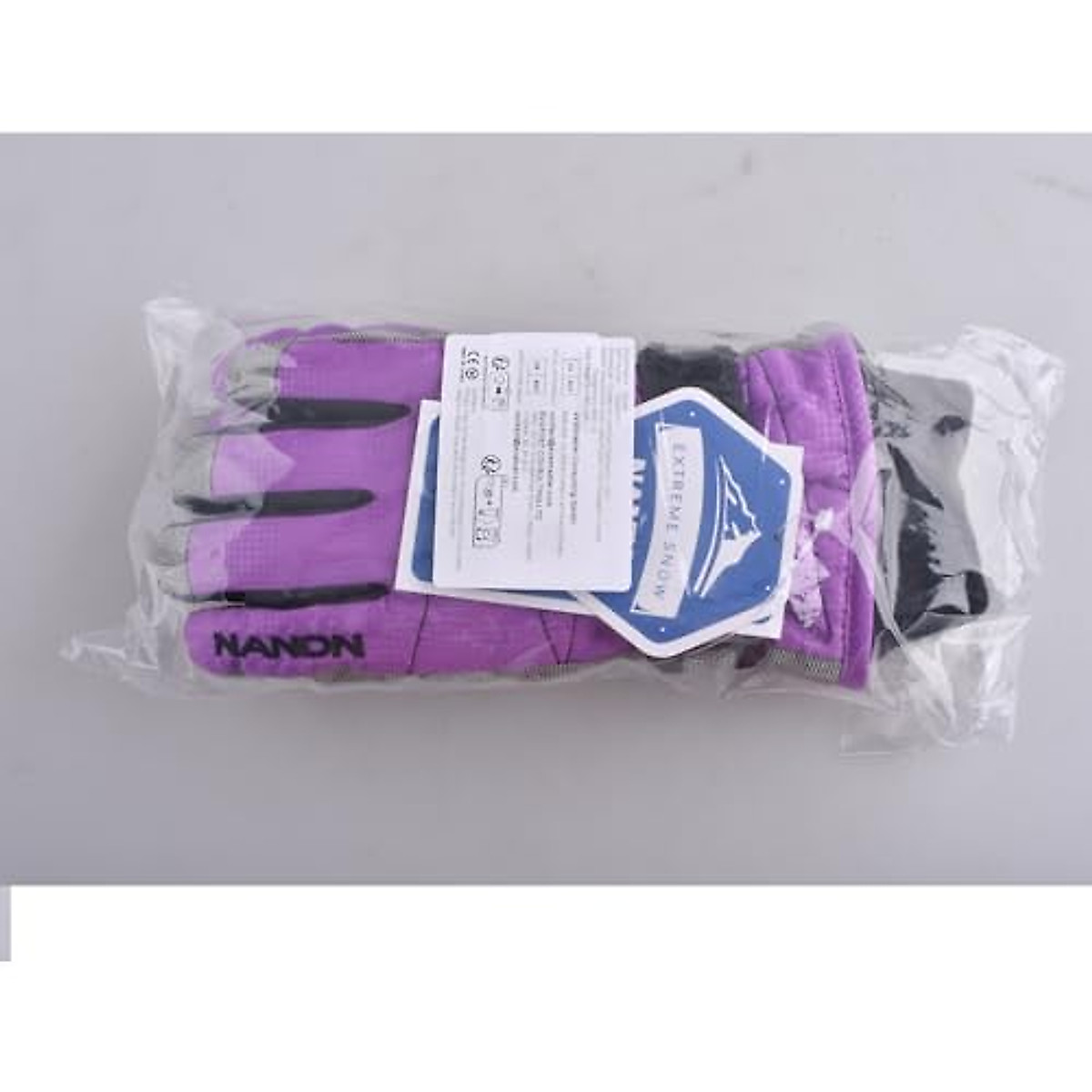 TRIWONDER Ski Gloves Kids Cold Weather Winter Warm Gloves Windproof Thermal Fleece Outdoor Snowboard Snow Gloves Mittens for Boys Girls Children (Purple, S (6-7 Years Old))