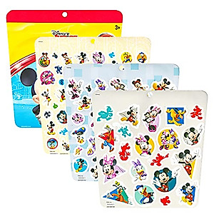 Disney Minnie Mouse Plush Backpack Set - Bundle with Minnie Travel Bag, Drawstring Bag, Stickers and More (Minnie Shoulder Bag for Toddler Girls)