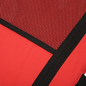 Okuyonic Folding Stadium Seat, Portable Lightweight Folding Bleacher Cushion Pearl Cotton for Lawn(Red)
