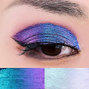 CHARMACY Multichrome 2 in 1 Cream Eyeshadow Stick, Waterproof Eye Brightener Highlighter Stick Makeup, High Pigmented, Smudge-Proof, Vegan & Cruelty-Free (#904)