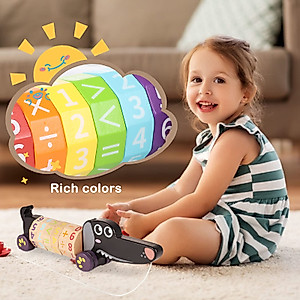 ANIKI Wooden Montessori Toys for Kids,Toddler Number Learning Toys,Preschool Math Games Classroom Activities,Fine Motor Toys, Numbers for Kids Preschool Boys Girls Gifts(Math Puppy)