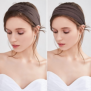 Jesries 12 Pack Headbands for Women Non Slip Elastic Hair Bands Yoga Workout Running Sport Sweat Hair Wrap for Girls