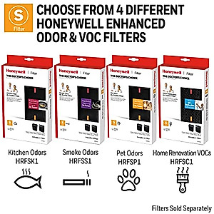 Honeywell Air Purifier Filter for Home Renovation VOCs – Filter S for HPA3000 PowerPlus and HPA5000 Insight Series, HRFSC1