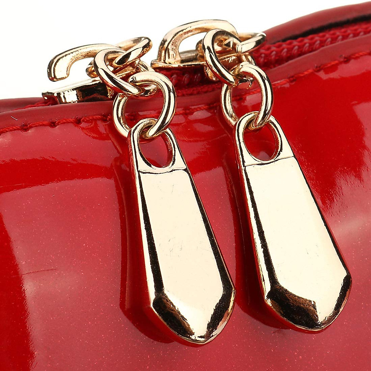 Women Leather Lips-shaped Evening Clutch Purses Crossbody Bags Vintage Banquet Handbag (Red)