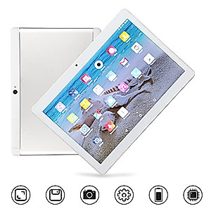 10in Tablet, PC Dual SIM Dual Standby Call Tablet for Android 11, Octa Core Processor, Built in 2GB 32GB Memory(Expandable to 128GB), HD Touch Screen, Front 200W Rear 500W Camera, Support WIFI(Gold)