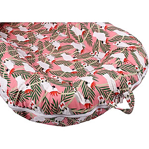 IBraFashion Newborn Lounger Cover - Dock a tot Covers Only for DockATot Deluxe Plus + | 100% Cotton Infant Baby Nest Replacement Extra Cover Only Hypoallergenic (Parrot and Palma)