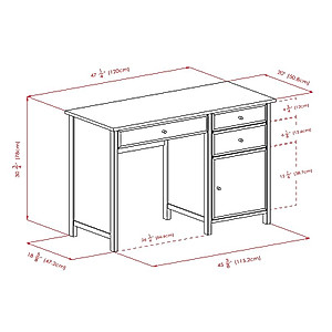 Winsome Wood Delta Home Office White