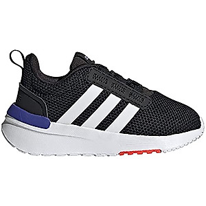 adidas Unisex-Baby Racer TR21 Running Shoe, Black/White/Sonic Ink, 6 Toddler
