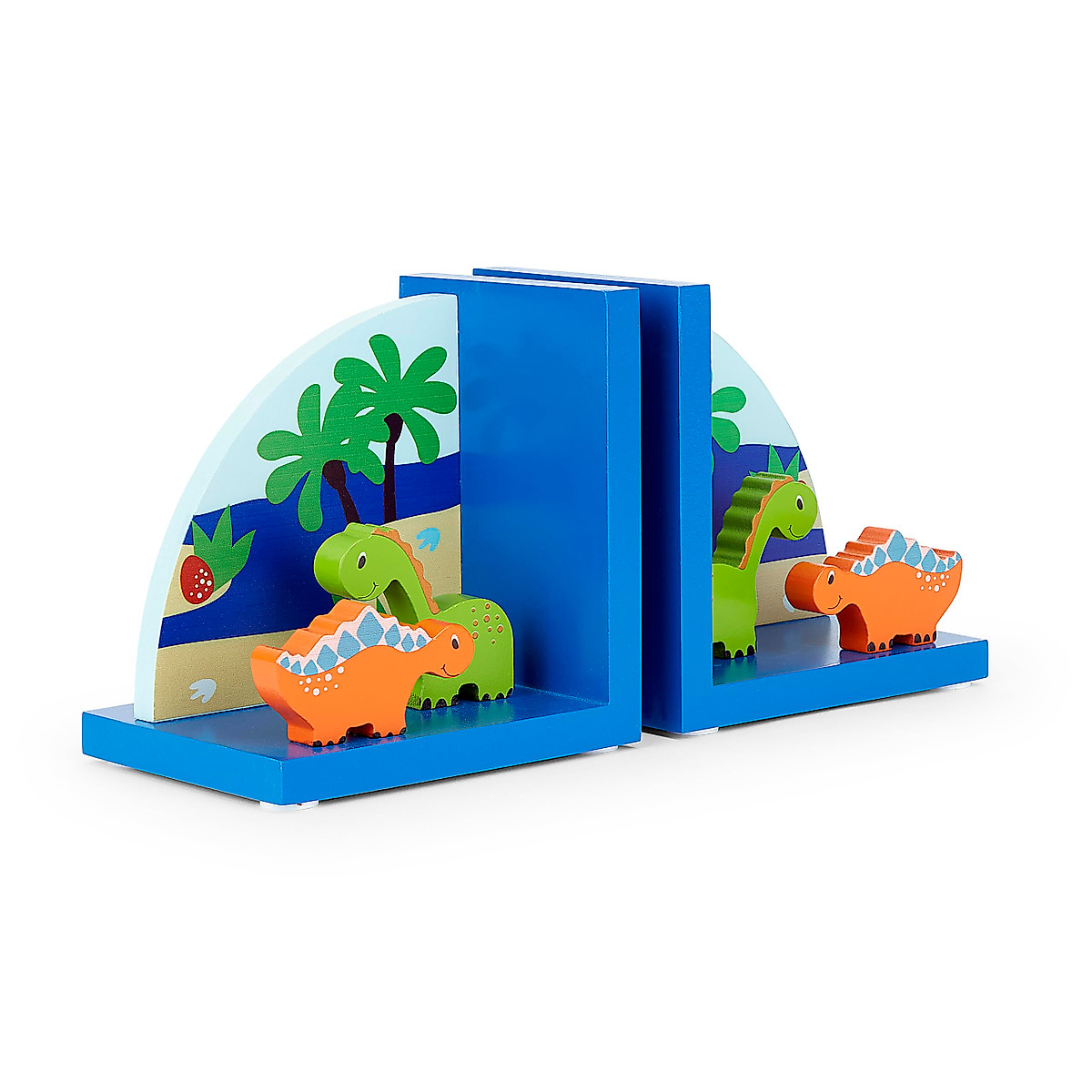Kids Dinosaur Themed Bookends for Boys Nursery or Bedroom