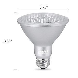 Feit Electric PAR30 LED Light Bulb, Short Neck, Dimmable, 750 Lumen, 22 Year Lifespan, 3000k Bright White, PAR30 LED Spotlight Bulb, E26 Medium Screw Base, Indoor/Outdoor, PAR30SDM/930CA