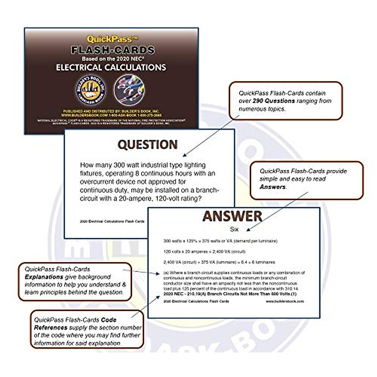 2020 Electrical Calculation QuickPass Flash-Cards
