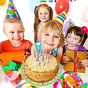 Pink Birthday Candle Girl, Number Birthday Cake Topper with 10 Pieces Rose Gold Birthday Candles Long Thin Cupcake Candles in Holders for Cake Topper Birthday Baking Decor Supplies (Number 1 Style)