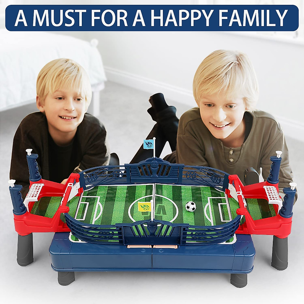 Football Table Interactive Game Soccer Games Table Foosball Table for Boy Adults Kids Family Game Night Fun Mini Foosball Indoor Outdoor Party Games Toys Gifts