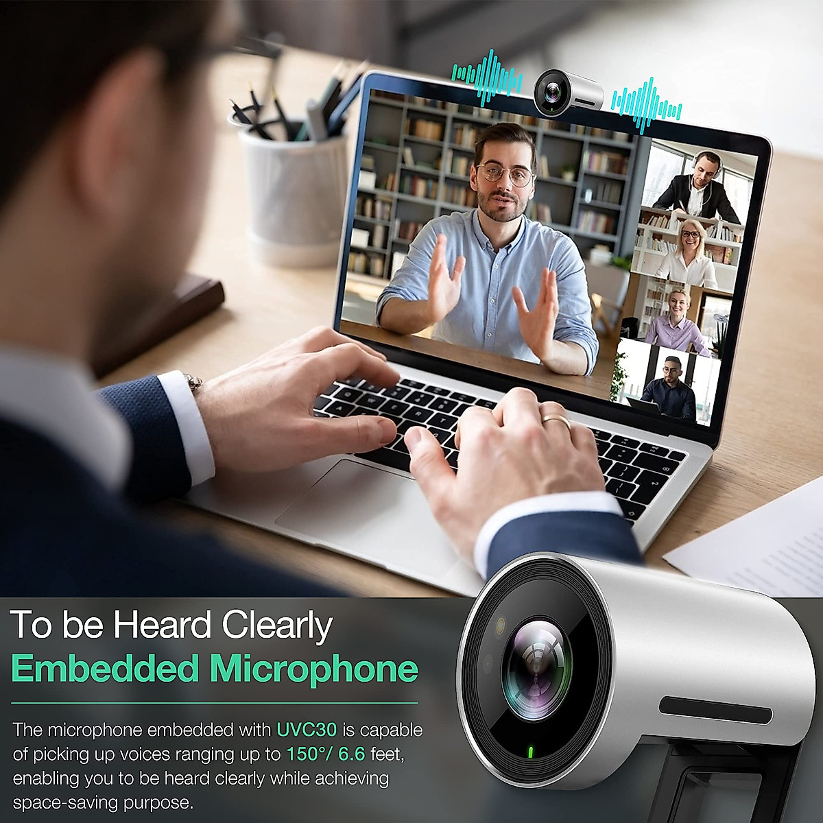 Yealink UVC30 4K USB Camera | Auto Framing, Windows Hello