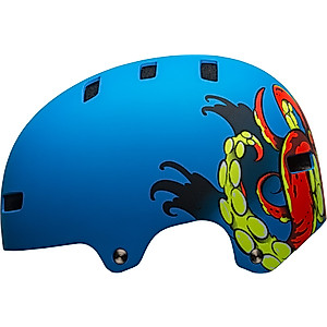 BELL Span Youth Bike Helmet - Matte Force Blue Octobeast (2018), X-Small (49-53 cm)