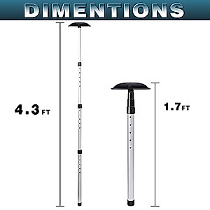 Champkey PRO Golf Travel Bag Support System - Hexagon Anti-Impact Support Cover and Aluminum Alloy Rod Golf Support Stick - Excellent Durability and Stability Golf Support Rod