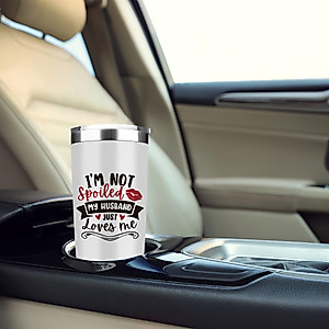 Anvianthor Mothers Day Gifts for Wife - Funny 20 Oz Wifey Tumbler, Cool Birthday Anniversary Wedding and Christmas Gifts for Women, Mothers Day Gift for Wife, Womens Valentines Gift