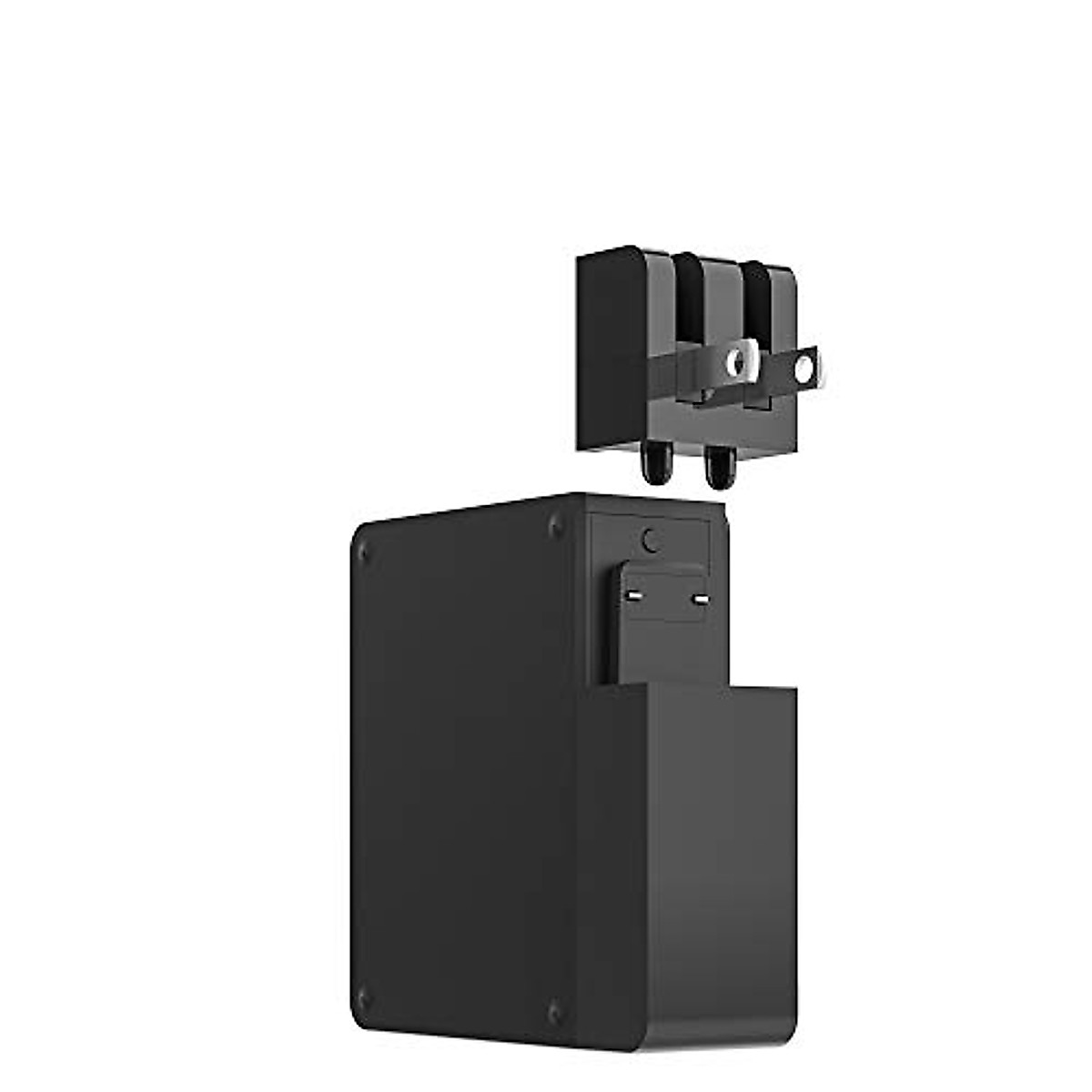 Mophie powerstation hub - Portable battery hub with foldable AC power prongs - Compatible with Qi-enabled devices, smartphones, tablets, and other USB devices - Black (401102474)