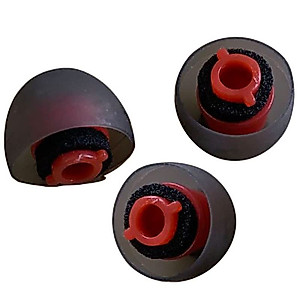 Zotech 3 Pcs Silicone Eartips Ear Buds Replacement Earphone Ear Tips for Plantronics Voyager 5200 & Voyager Legend Headset (Black, Medium)