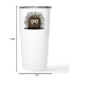 CafePress Porcupine Stainless Steel Travel Mug 20 oz. Insulated Stainless Steel Coffee Tumbler