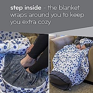 Portable Travel Pillow Blanket - Throw Pillow Converts to Blanket - 2 in 1 Combo, Soft, Fleece and Space Saving, for Home, Car Travel, Air Travel, Picnics, Hotel, Camping and Backpacking