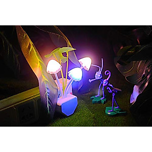 AUSAYE 2Pack Led Sensor Night Light Plug-in Wall Lamps Color Changing, Mushroom Night Lights for Kids Adults Stocking Stuffers Ideas Birthday Gift Cute NightLight Christmas Gifts