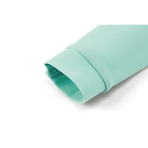 Baby Girls Swimsuit UPF 50+ Sun Protection One Piece Bathing Suits with Hat (Green Tropical plants, 3-6 months)