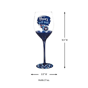 Team Sports America Tennessee Titans, 17oz Boxed Stemware